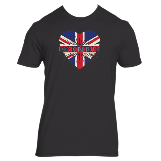Union Jack Heart Rock N Roll Crew Neck - Inspired by Claire Jane, LLC ...