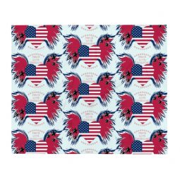Exclusive ICJUK USA Peace Love Freedom Cozy Throw Blanket